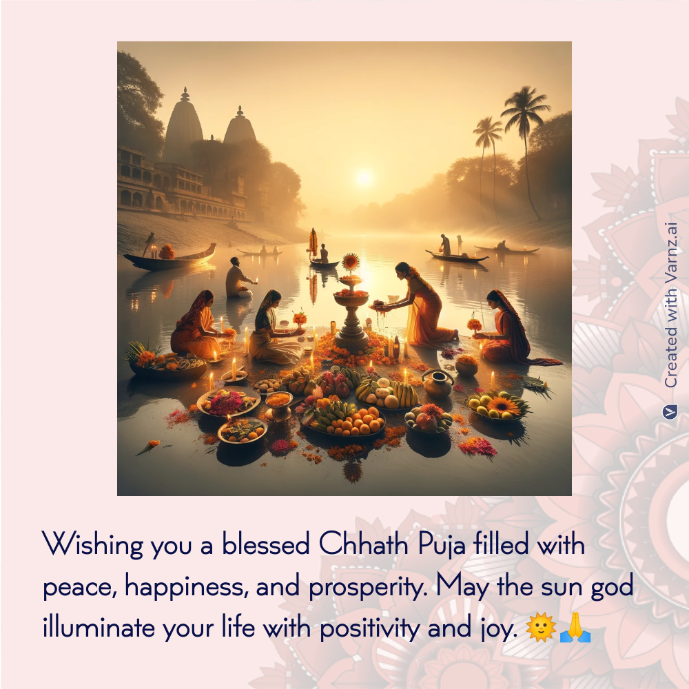 AI Generated Chhath Puja Greeting Cards - Share Blessings