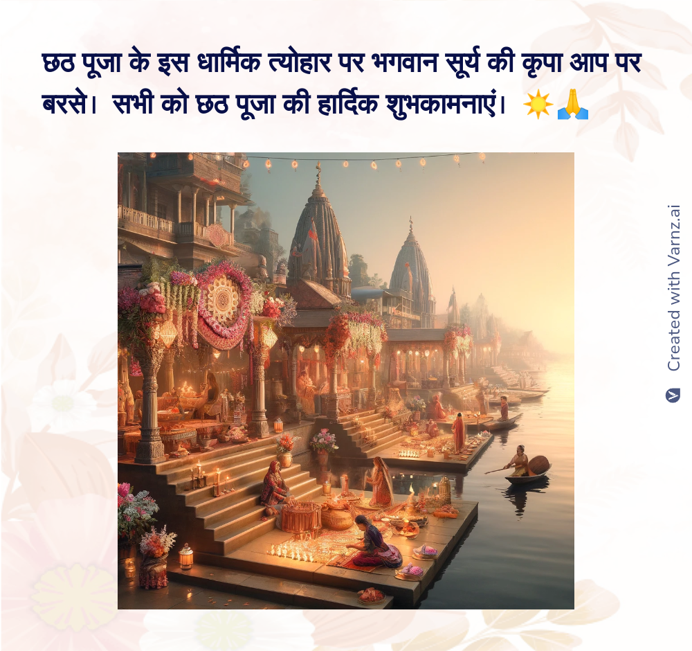 AI Generated Chhath Puja Greeting Cards - Share Blessings