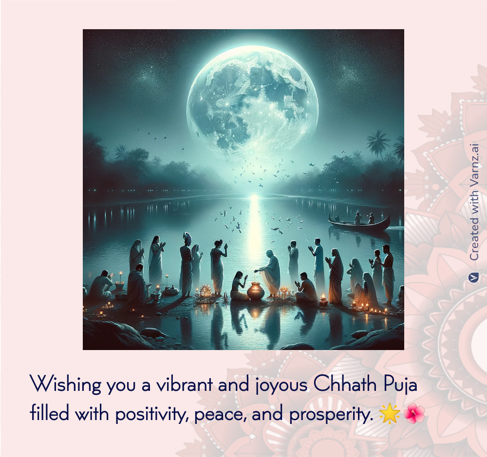 AI Generated Chhath Puja Greeting Cards - Share Blessings