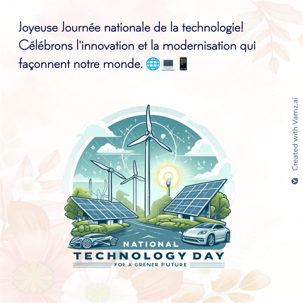 AI Generated National Technology Day Greeting Cards