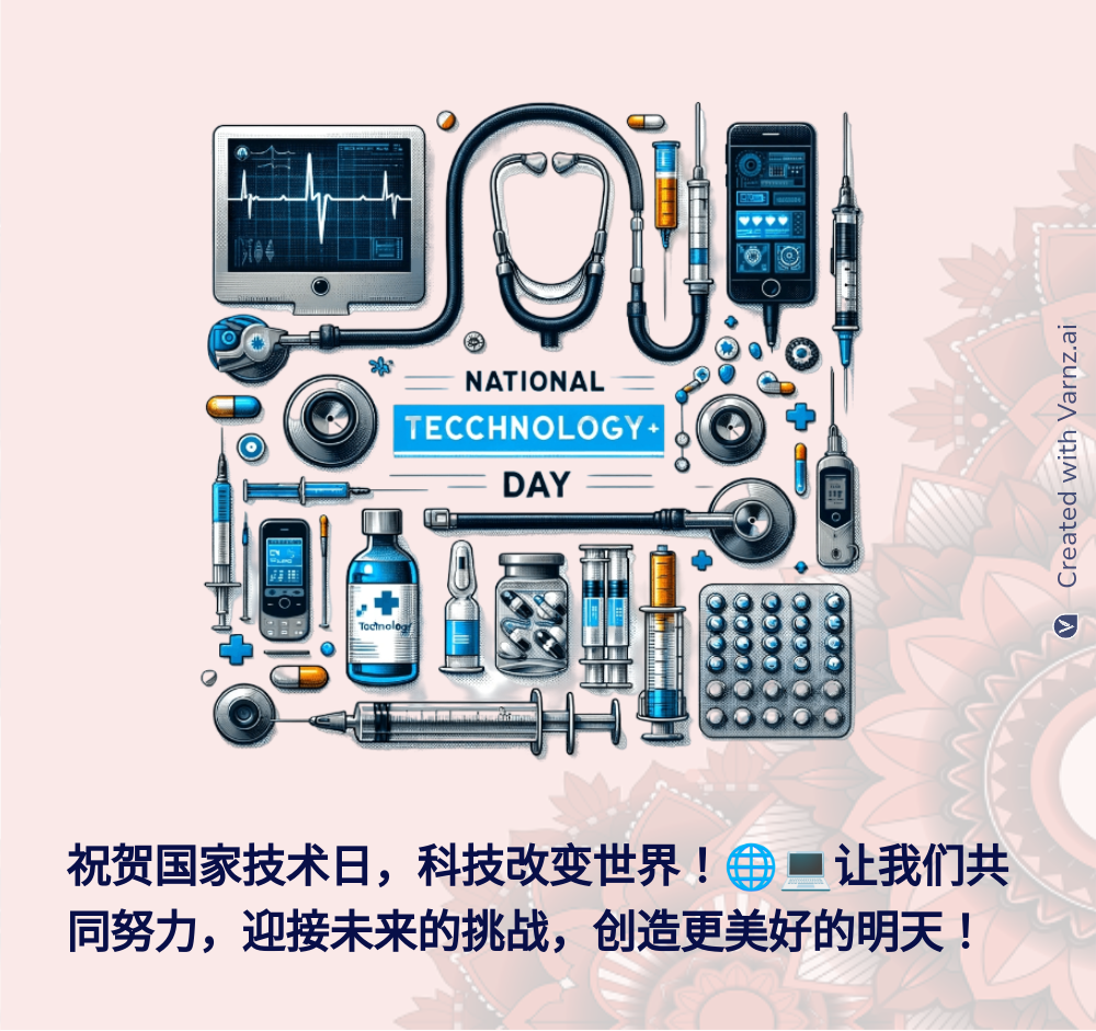 AI Generated National Technology Day Greeting Cards